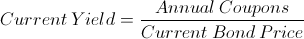 Current Yield Formula and Calculator